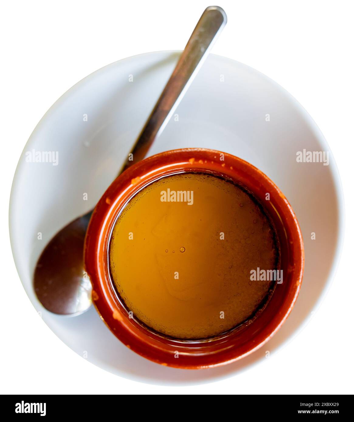 Clay pot contains fermented milk curd with honey Stock Photo - Alamy