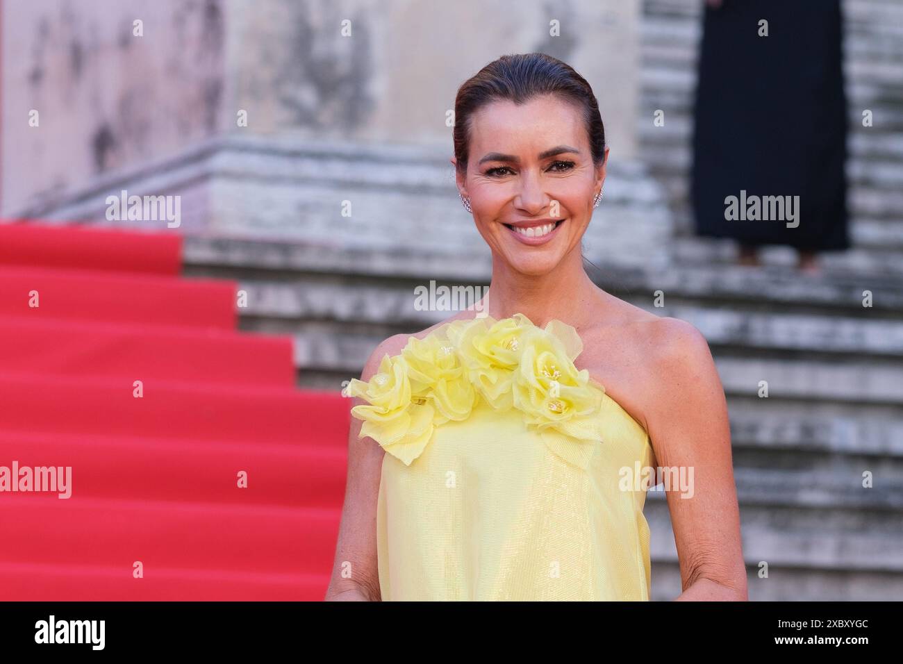 Arancha Del Sol attend the red carpet of the Spanish Fashion Academy ...