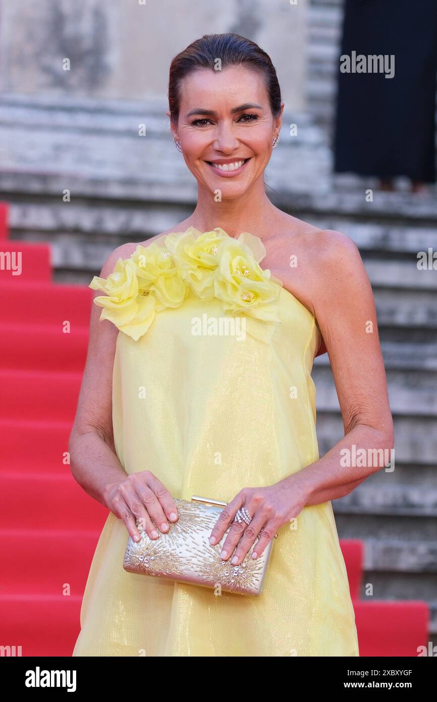 Arancha Del Sol attend the red carpet of the Spanish Fashion Academy ...
