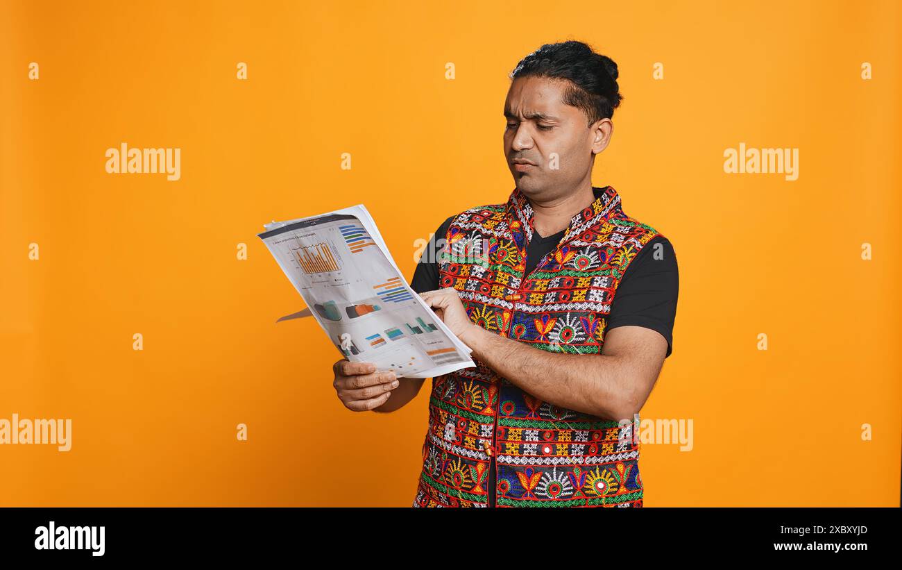 Angry indian man throwing studio hi-res stock photography and images ...