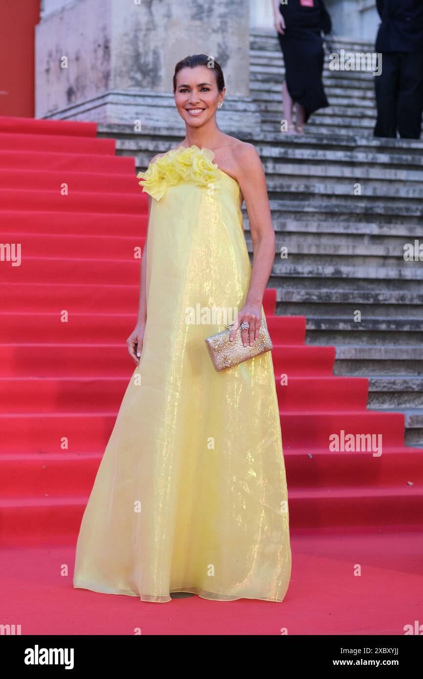 Arancha Del Sol attend the red carpet of the Spanish Fashion Academy ...
