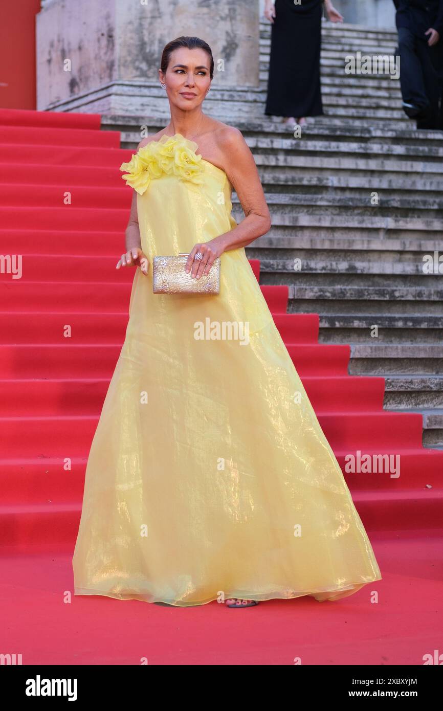 Arancha Del Sol attend the red carpet of the Spanish Fashion Academy ...