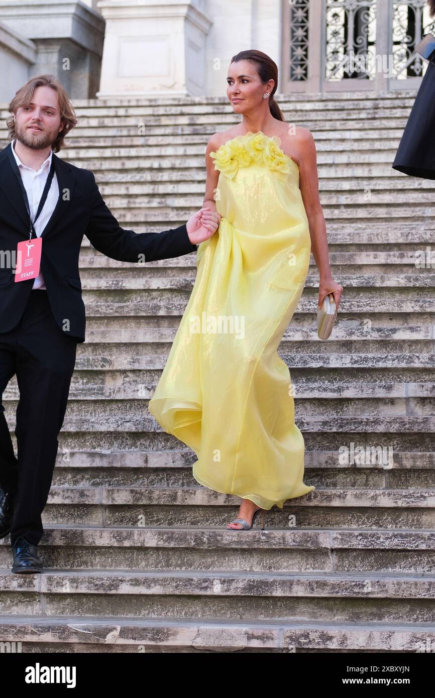 Arancha Del Sol attend the red carpet of the Spanish Fashion Academy ...