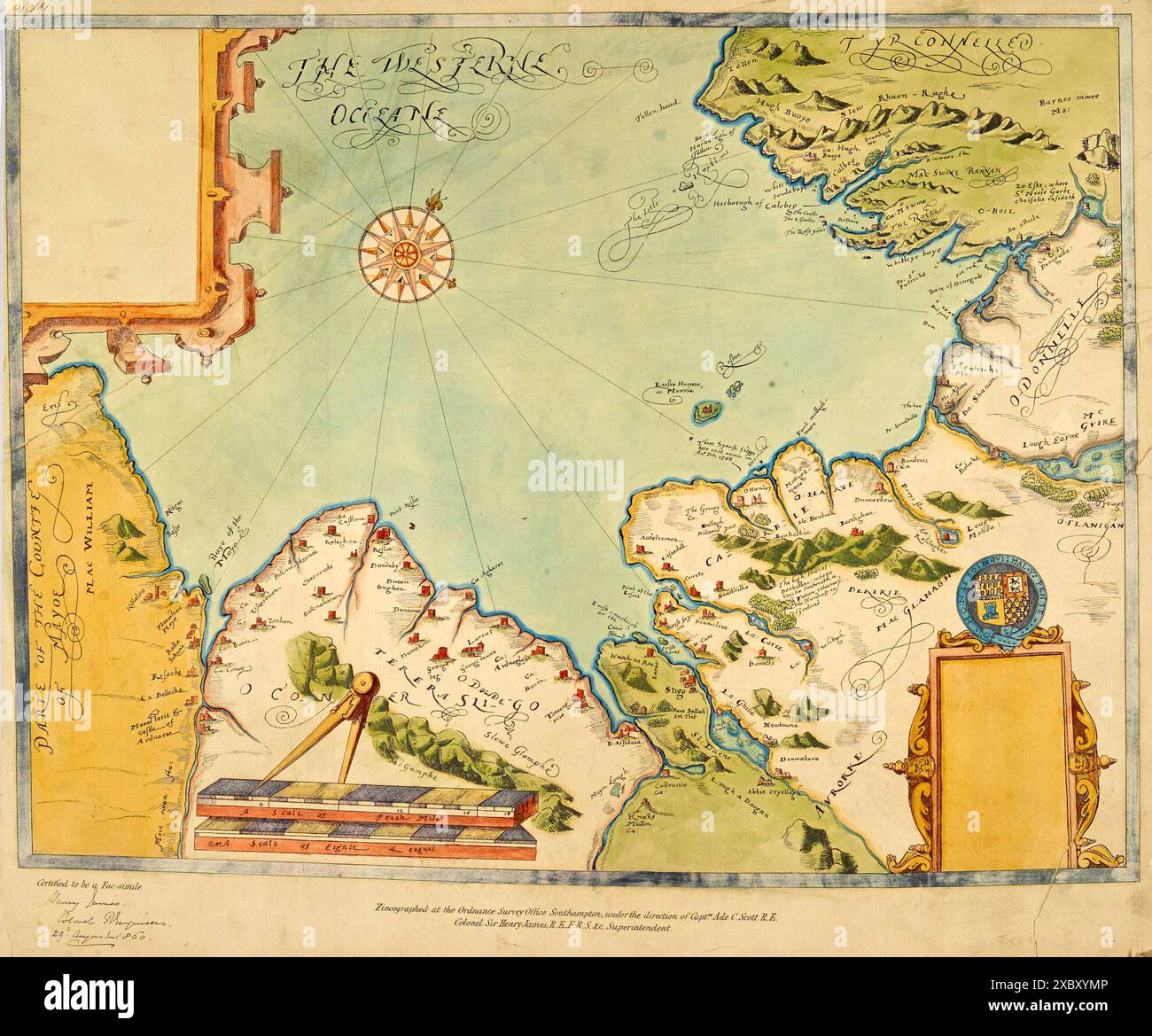 Barony Maps c.1609 - Tyrconnelle etc. Map 17th Century depicting ...