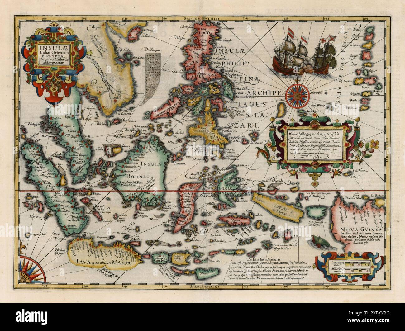 Vintage Map. Antique map of the Decorative Map of the East Indies from ...
