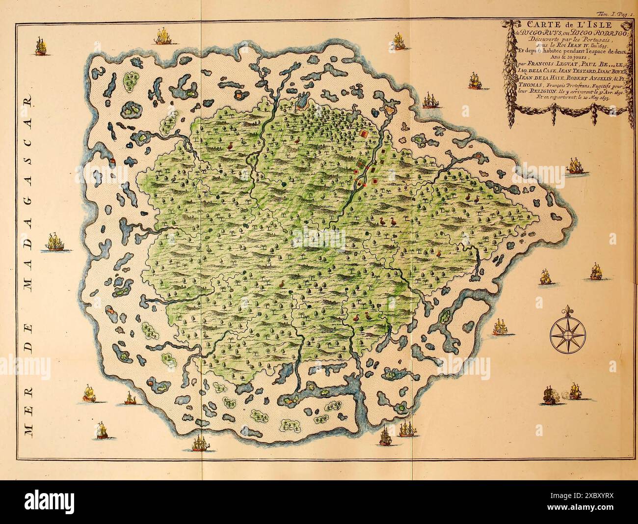 Island mauritius map hi-res stock photography and images - Alamy