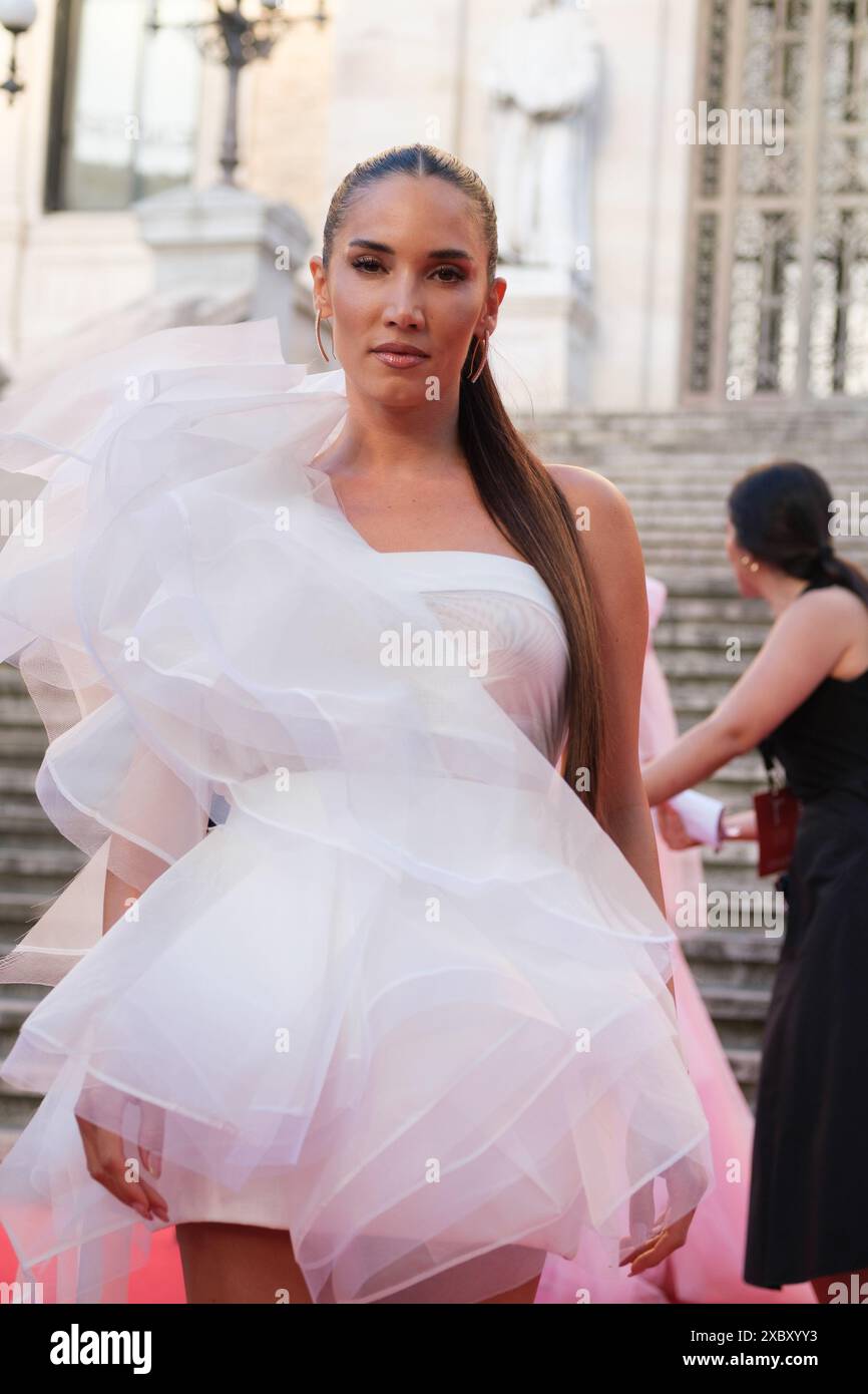 India Martinez attend the red carpet of the Spanish Fashion Academy ...