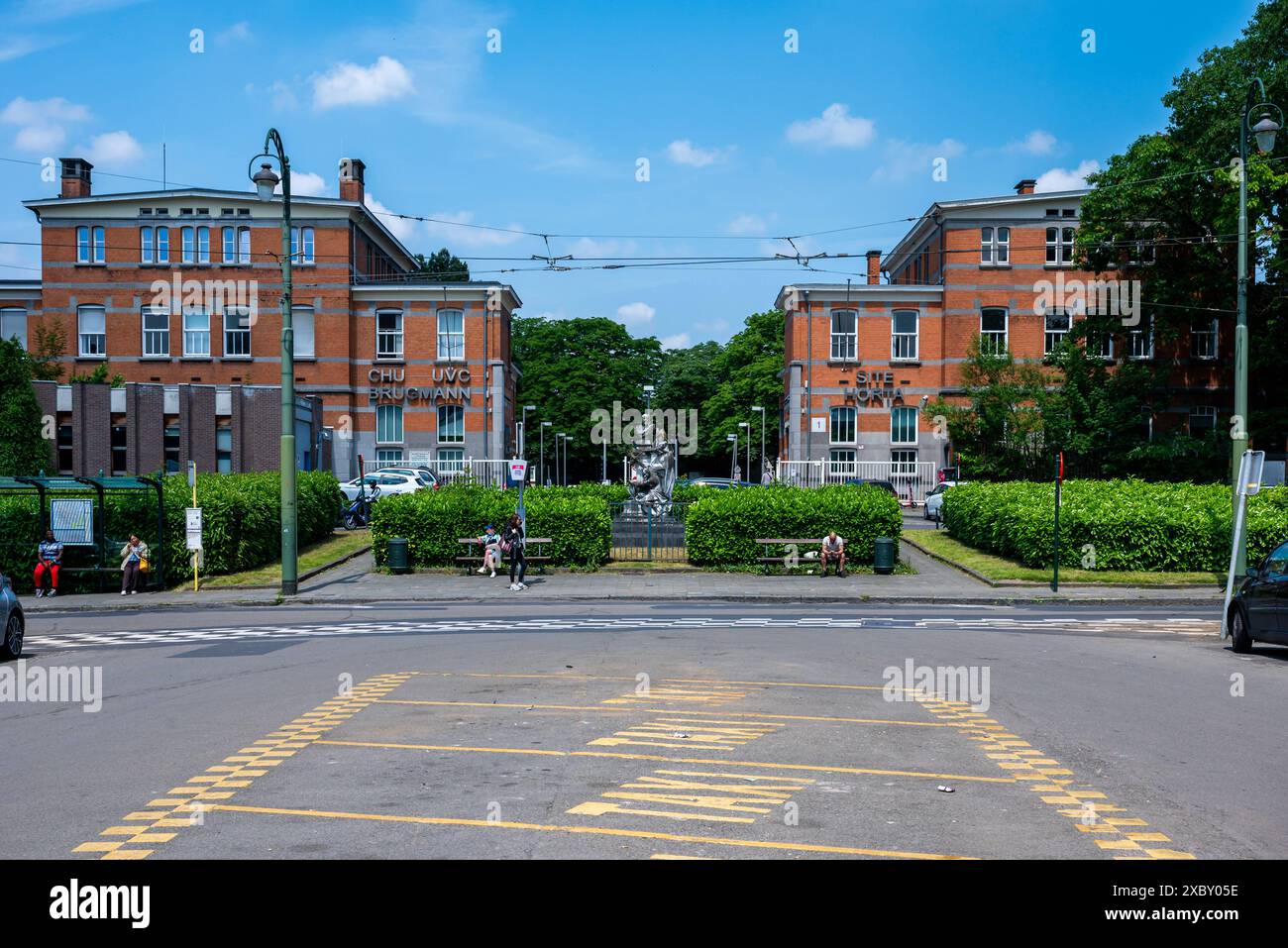 Jette, Brussels Capital Region, Belgium - June 7, 2024 - The campus of ...