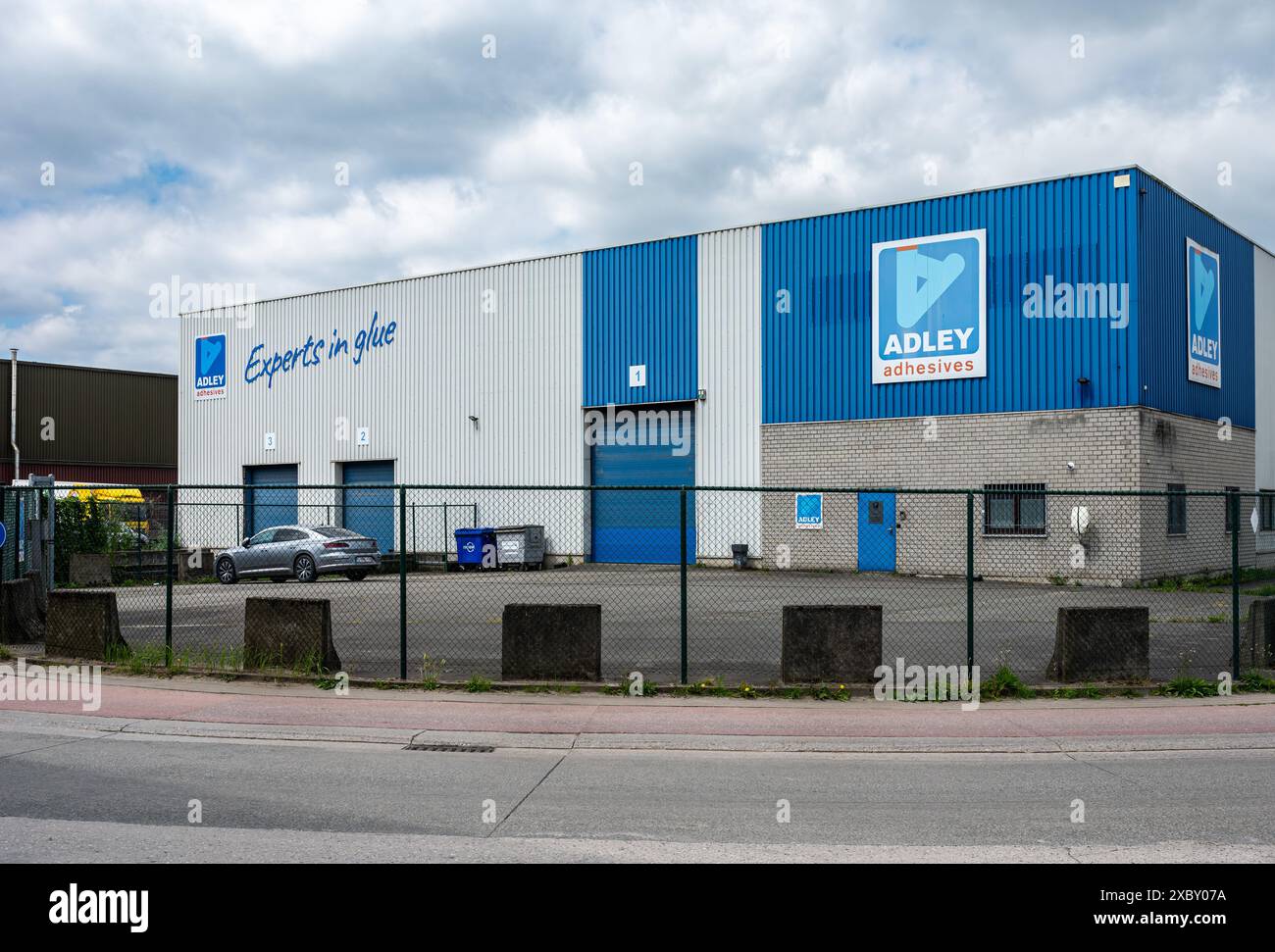 Machelen, Flanders, Belgium, June 8, 2024 - The Adley Adhesives company ...