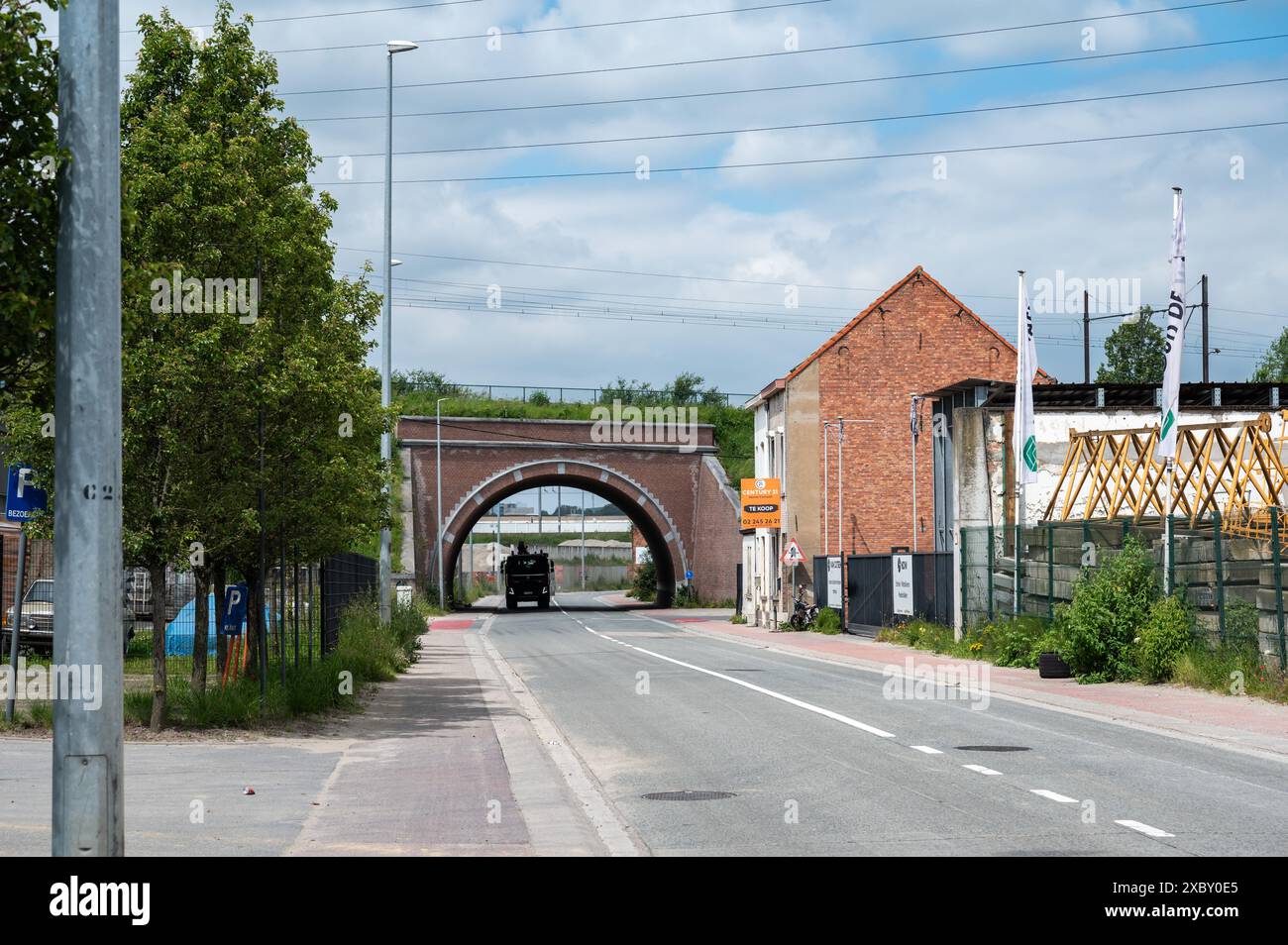 Machelen, Flanders, Belgium, June 8, 2024 - The Buda motorway, a road ...