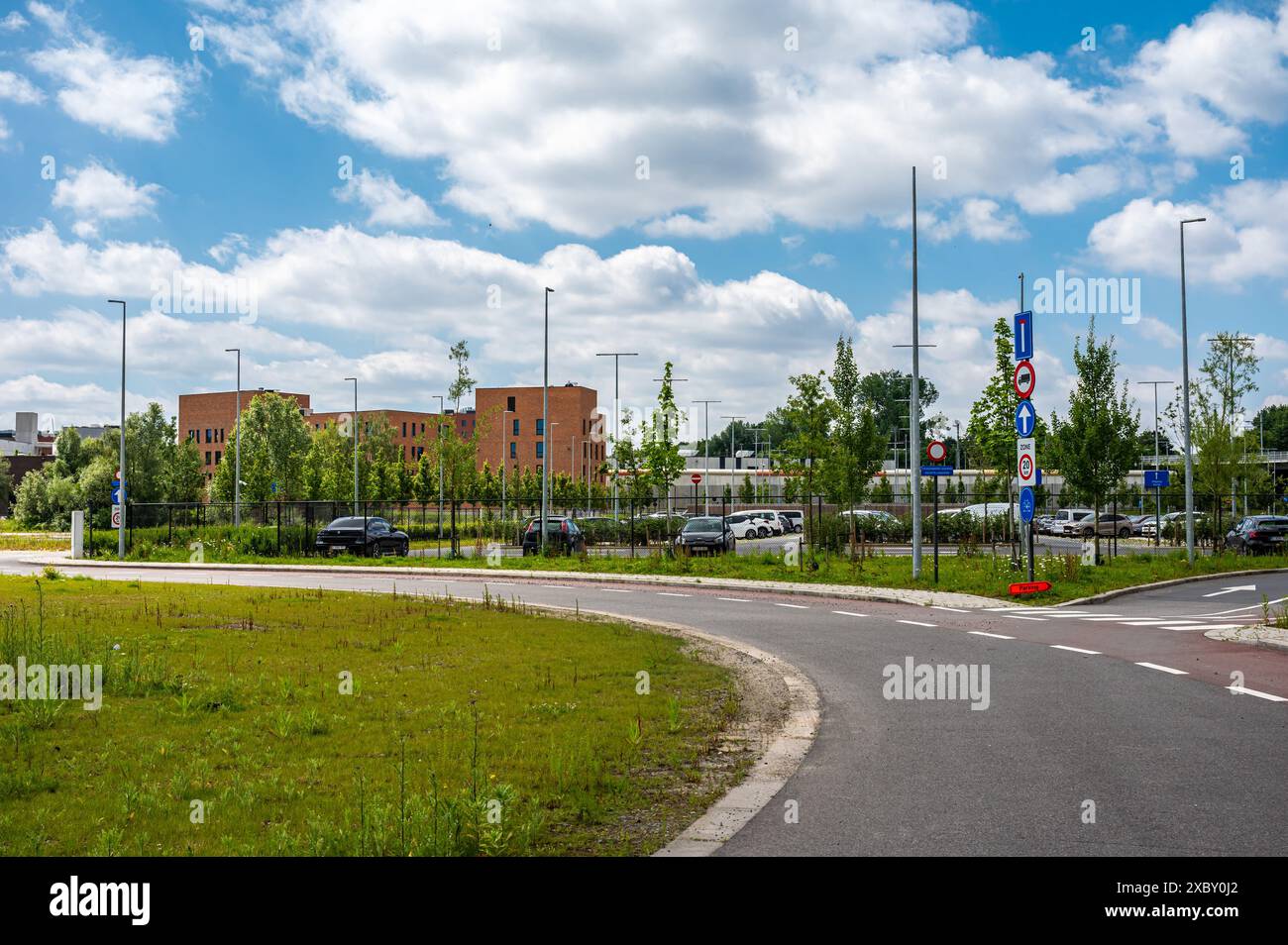 Haren, Flanders, Belgium - June 8, 2024 - The Prison of Haren, a new ...