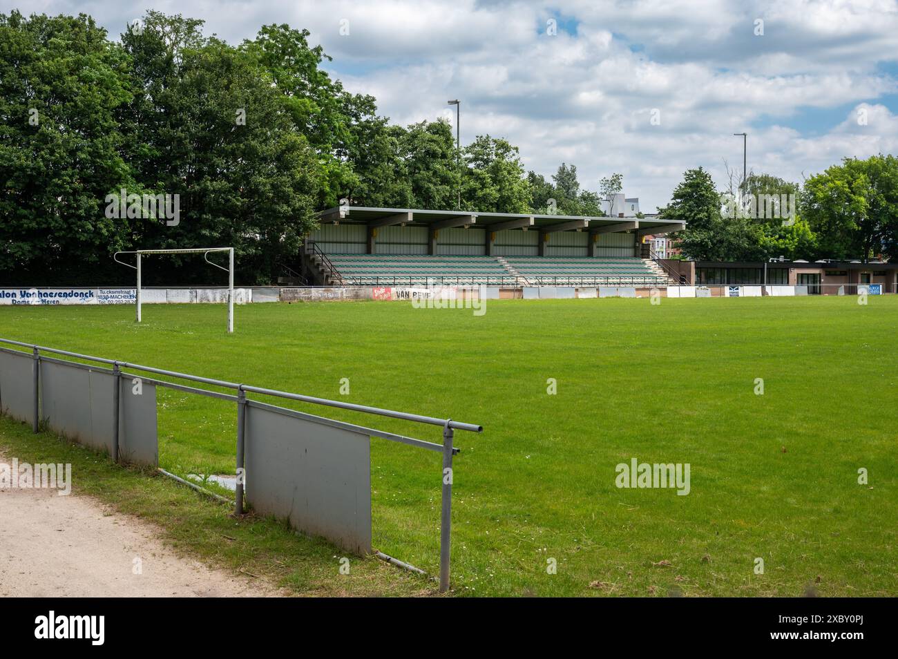 Diegem, Flanders, Belgium - June 8, 2024 - Soccer field of the village ...