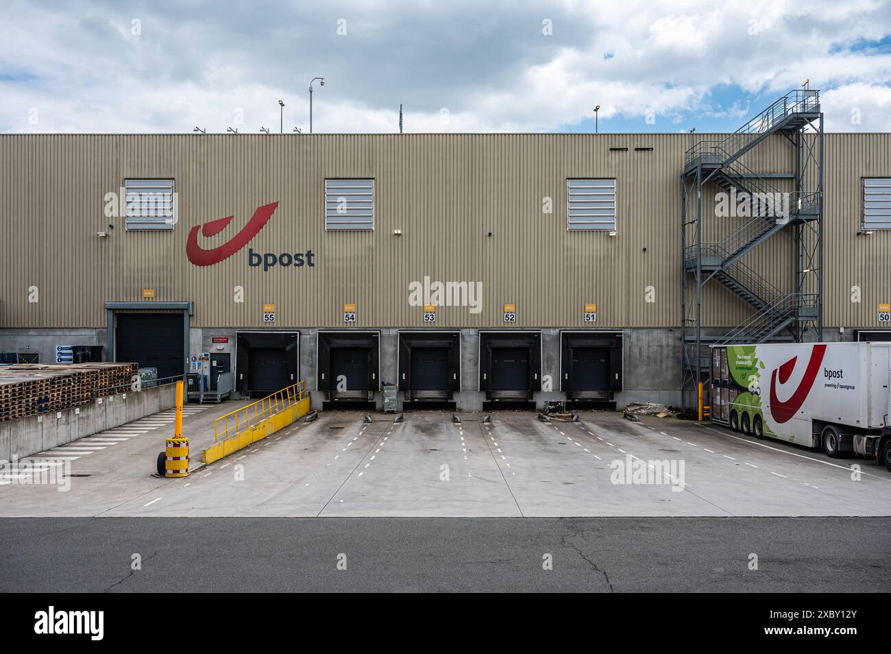 Neder-Over-Heembeek, Belgium, June 8, 2024 - Brussels X Bpost sorting ...