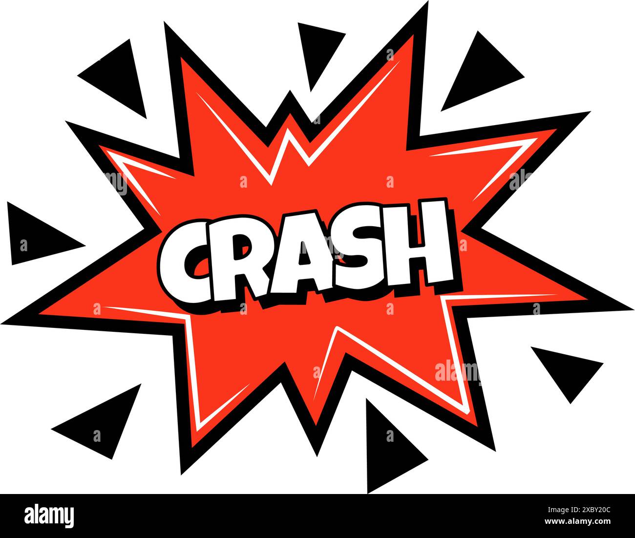Pow comic bubble. Sound dialogue speech bubbles with word Crash. Pop ...