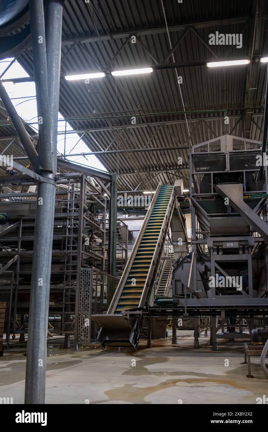 Automatic washing line processing vegetables hi-res stock photography ...