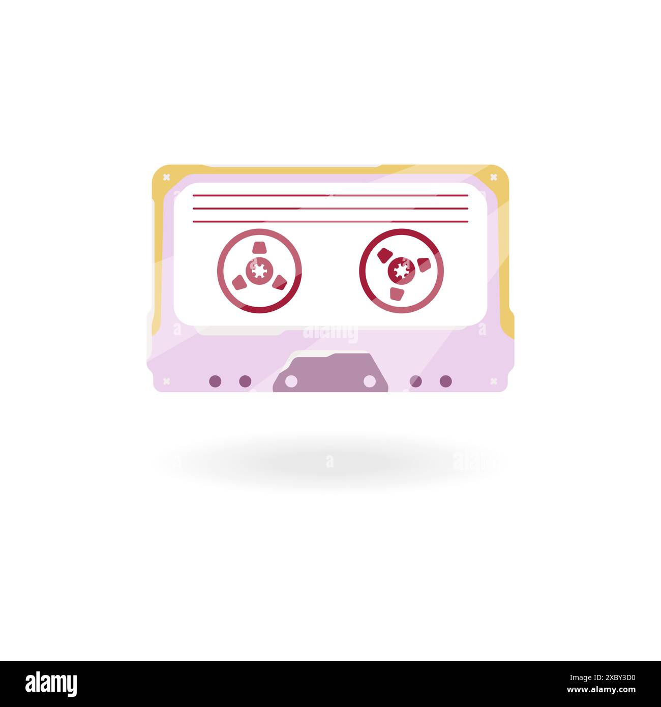 Vintage video cassette vector. Old video and audio tape player. Vintage ...