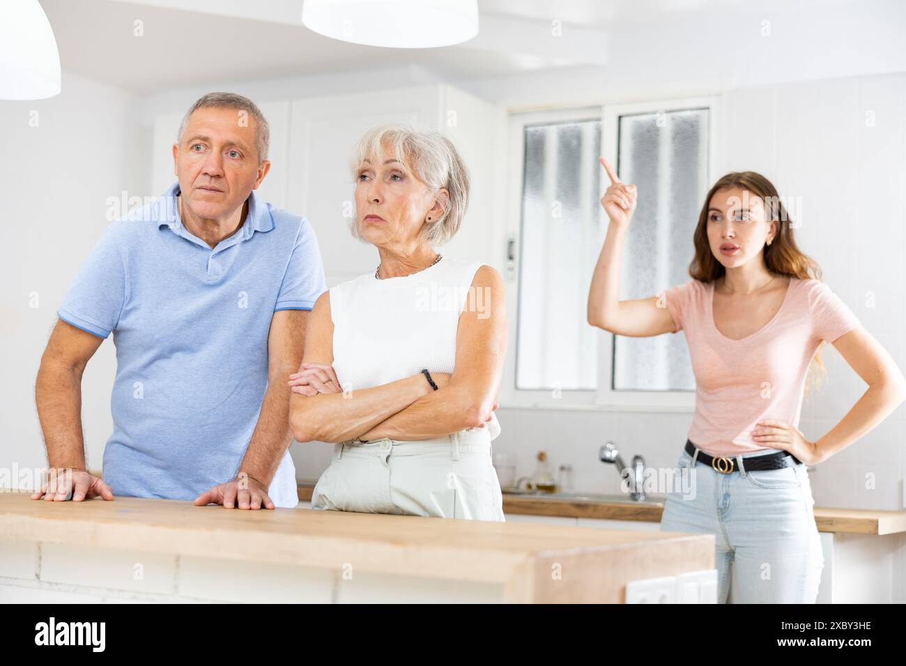 Father scolds daughter hi-res stock photography and images - Alamy