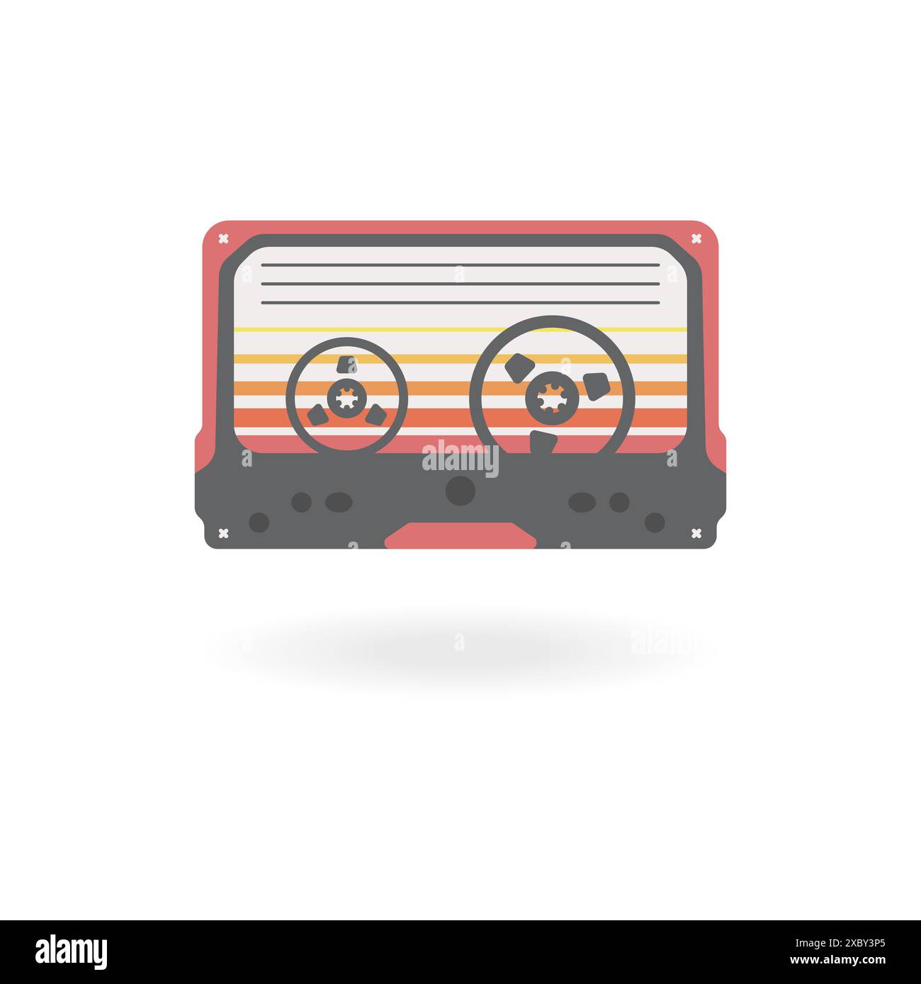 Vintage video cassette vector. Old video and audio tape player. Vintage ...