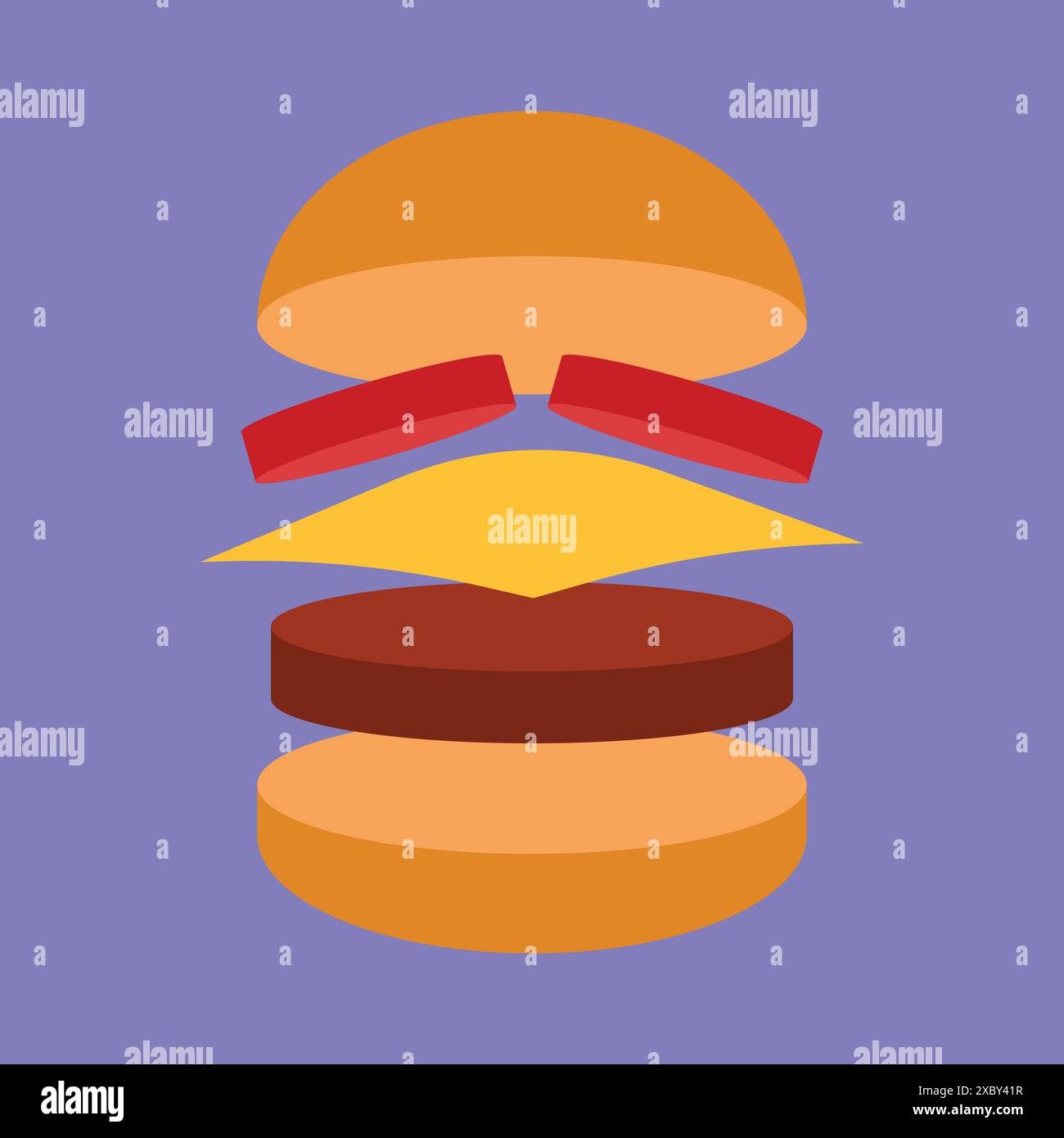 Cartoon burger vector Hamburger icon vector Ham Burger illustration ...