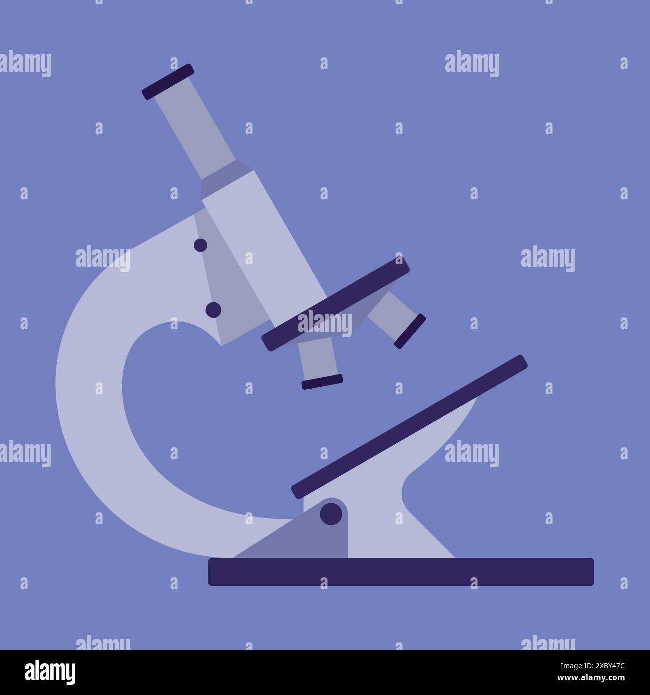 Microscope vector icon. Science lab microscope vector illustration. Lab ...