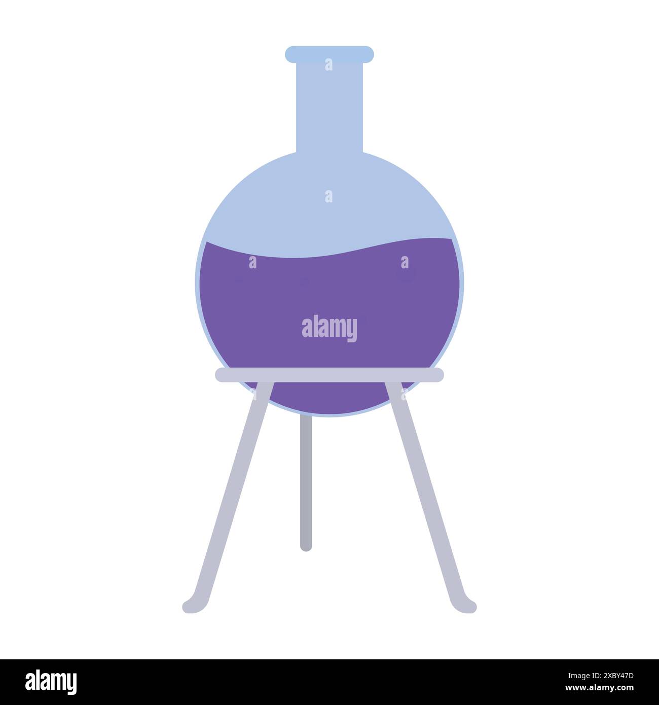 Chemistry lab round glass vector. Lab Round glass with stand vector ...