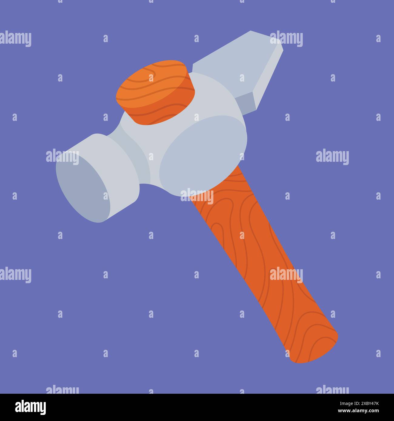 Carpenter hammer tool vector icon. Construction Claw Hammer tool vector ...
