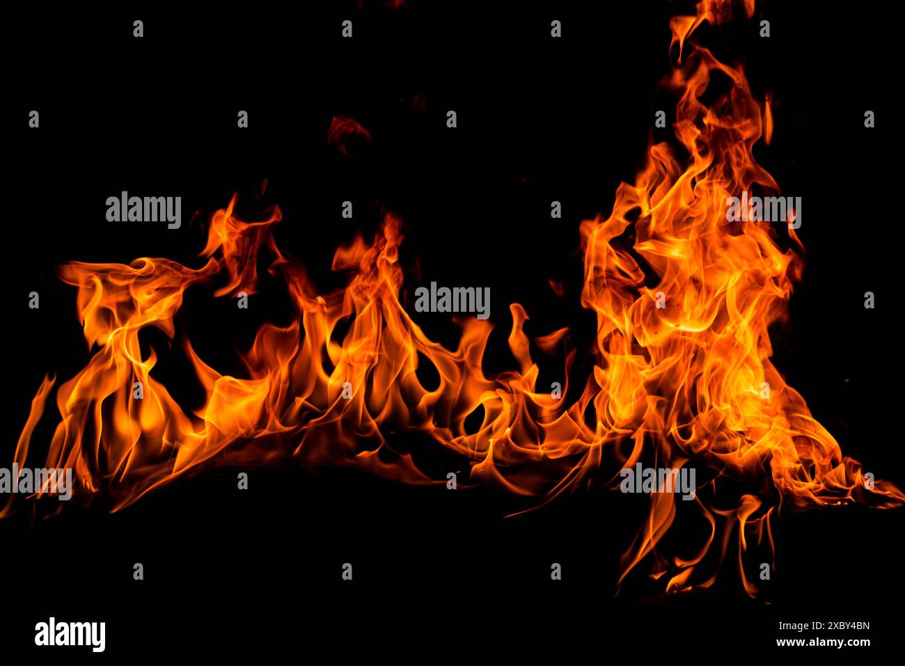 Fire flame texture for banner background. Burning fire lights. Burning ...