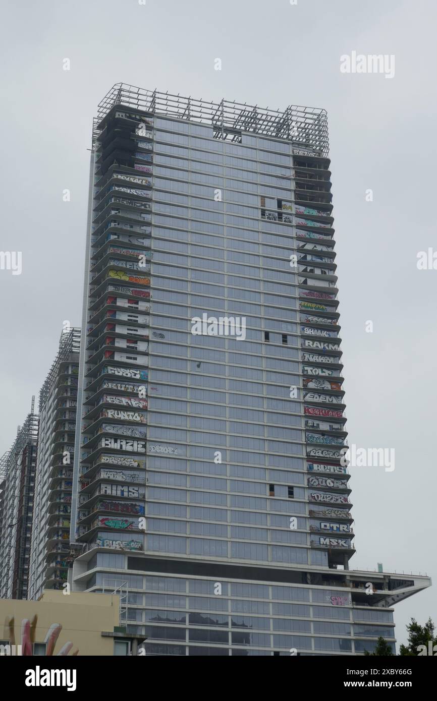 Los Angeles, California, USA 12th June 2024 Graffiti Towers, Graffiti ...