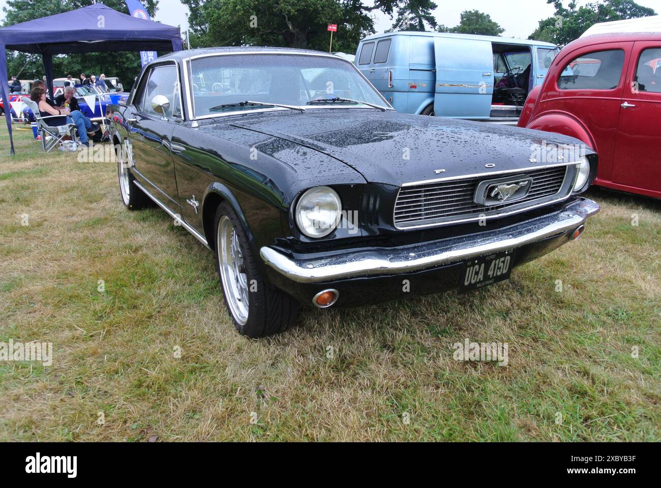 A 1966 Ford Mustang parked on display at the 48th Historic Vehicle ...