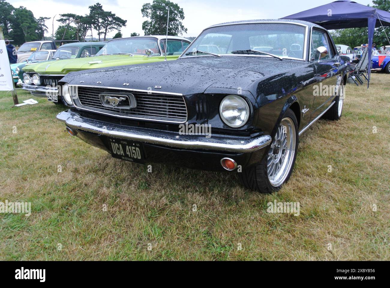A 1966 Ford Mustang parked on display at the 48th Historic Vehicle ...