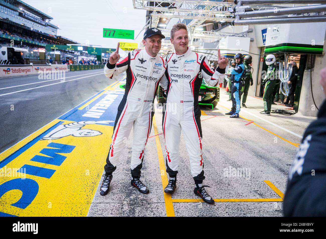 Le Mans, France. 13th June, 2024. 70 IRIBE Brendan (usa), MILLROY Ollie ...
