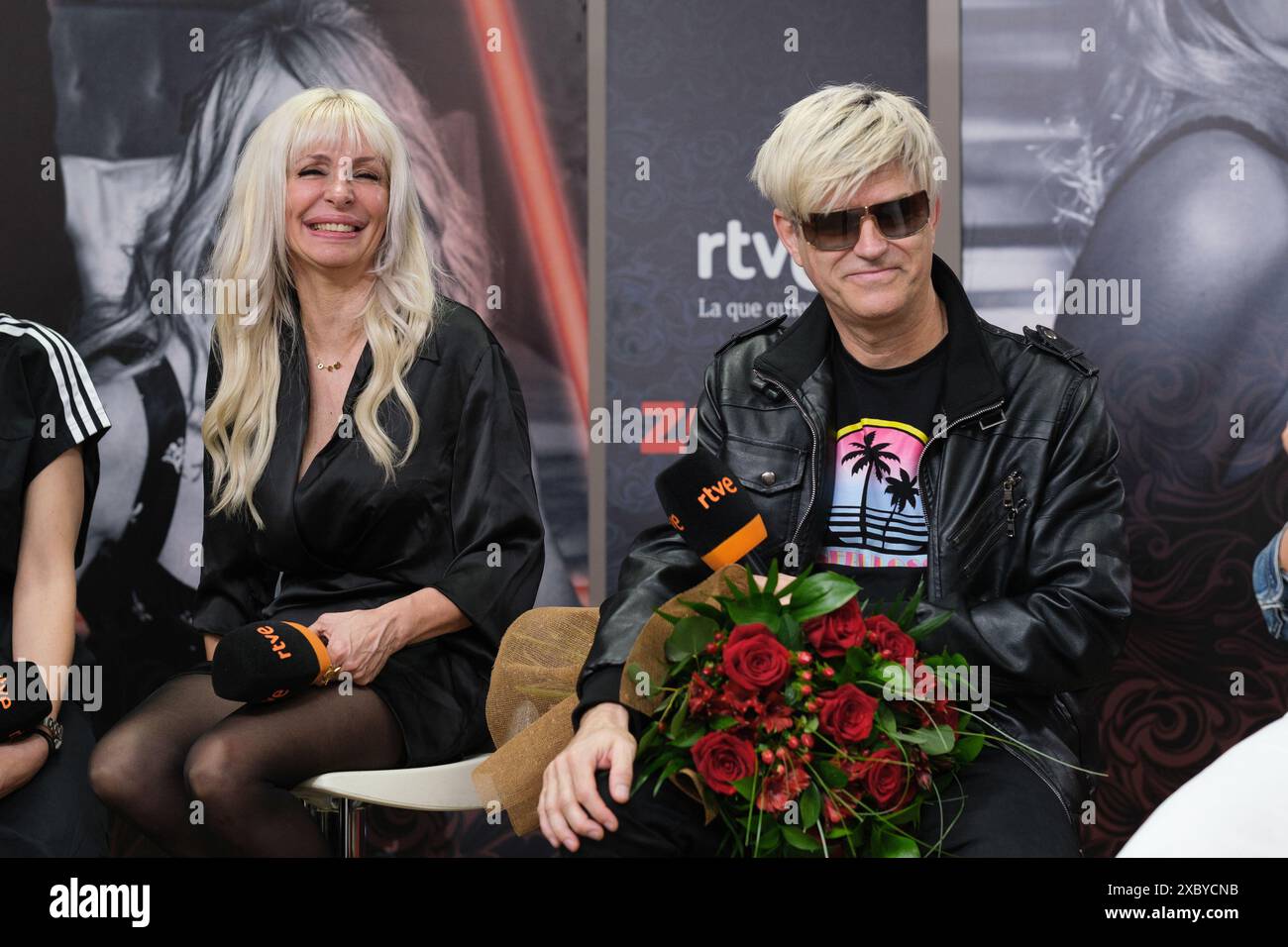 The Nebulossa group during a press conference after their participation ...