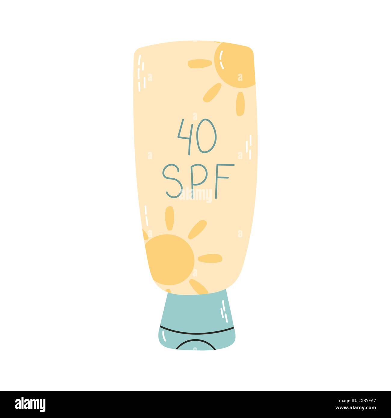 Cartoon sunscreen bottle isolated Stock Vector Images - Alamy