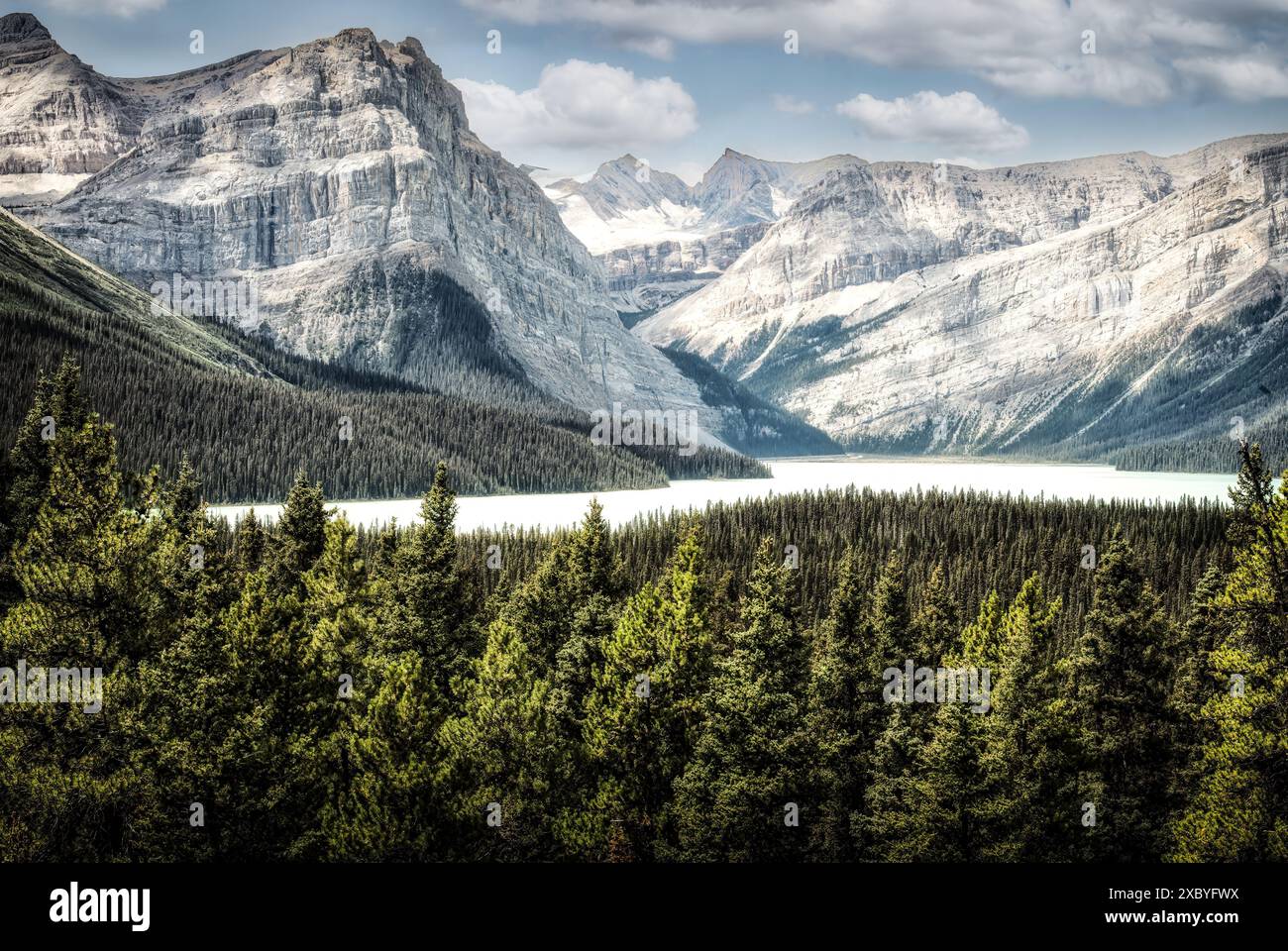Spectacular Banff Hector Lake View Stock Photo - Alamy