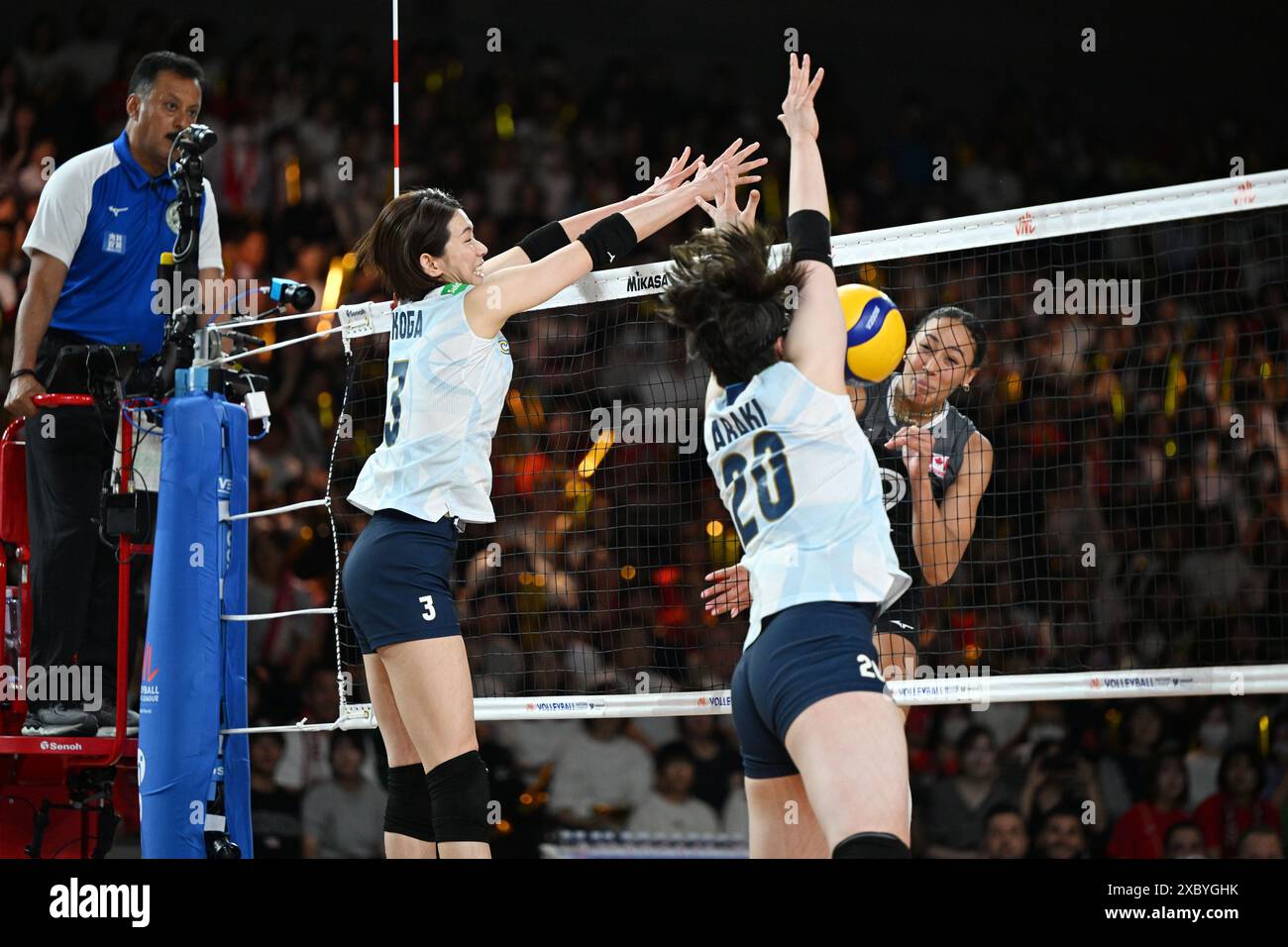 West Japan General Exhibition Center, Fukuoka, Japan. 13th June, 2024. (L-R) Sarina Koga (JPN ...