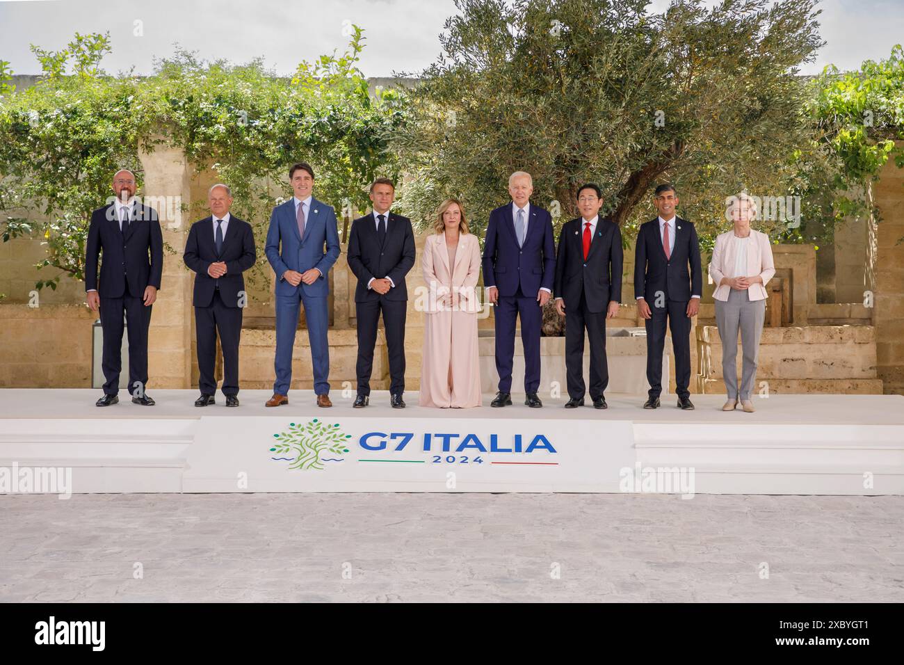 Savelletri di Fasano, Italy. 13 June, 2024. Leaders of the G7 Nations ...