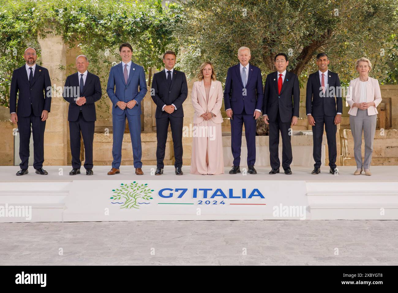 Savelletri di Fasano, Italy. 13 June, 2024. Leaders of the G7 Nations ...