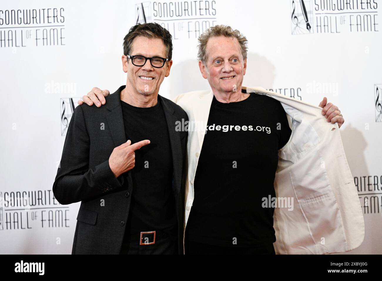 Kevin Bacon, left, and Michael Bacon attend the Songwriters Hall of ...