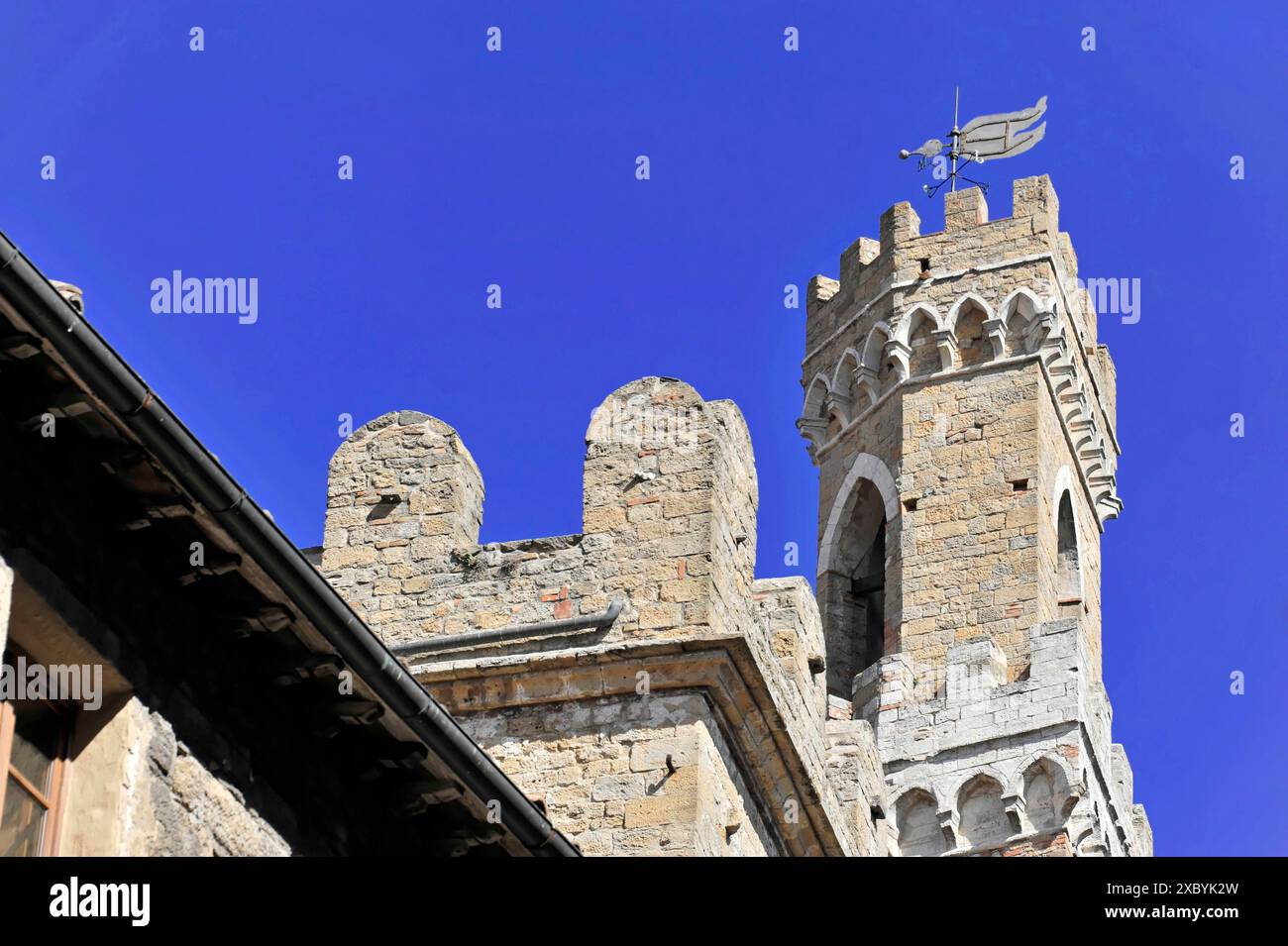 Palazzo dei Priori, City Palace, Volterra, Tuscany, Italy, Europe, A ...