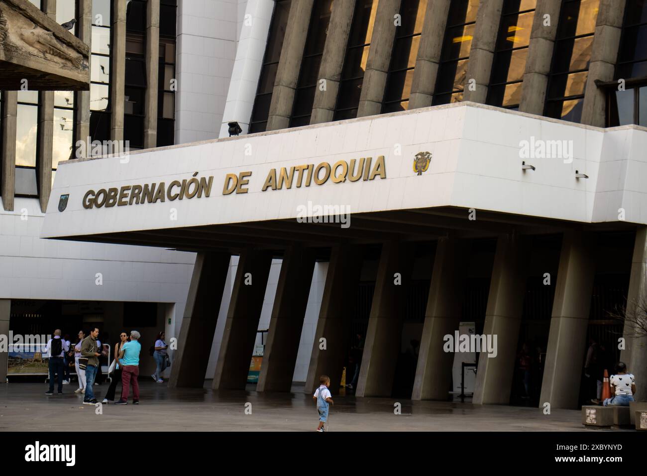 Medellin, Colombia - January 18, 2024: Entrance to the Antioquia ...