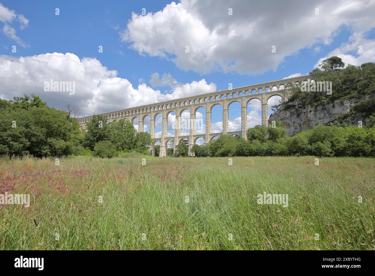 Roquefavour aqueduct built in 1847 by Canal de Marseille, viaduct ...