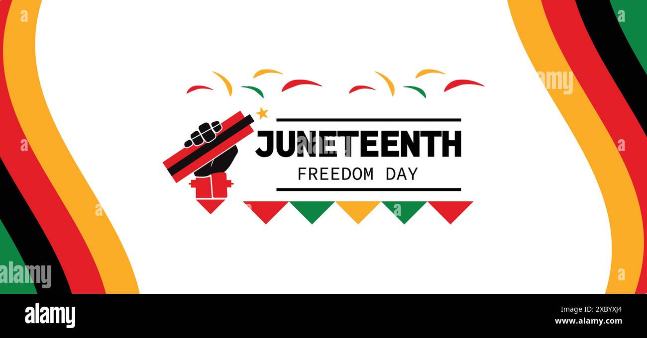 Juneteenth A Day of Beauty, Freedom, and Inspiration Stock Vector Image ...