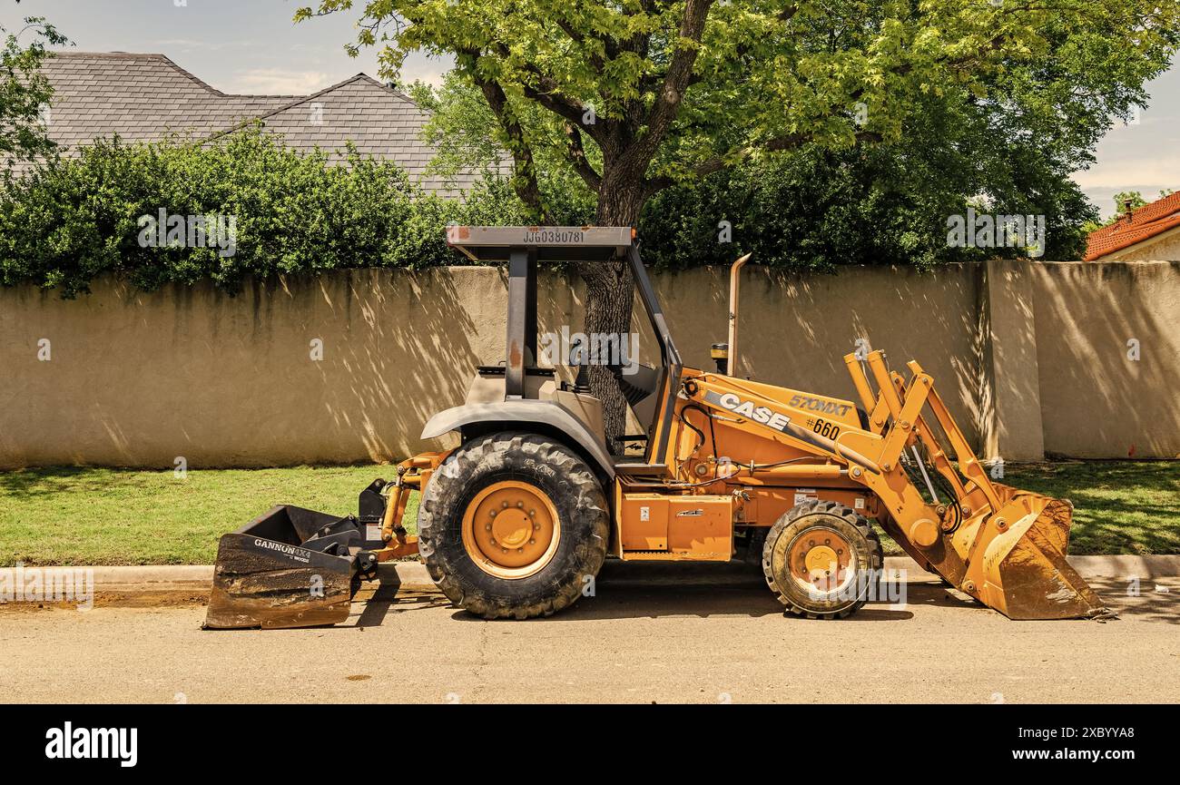 Dallas, USA - April 24, 2023: Case 580 Super M Series II Tractor Loader ...