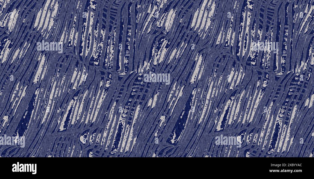 Denim blue dye effect seamless woven linen background, Distressed ink ...