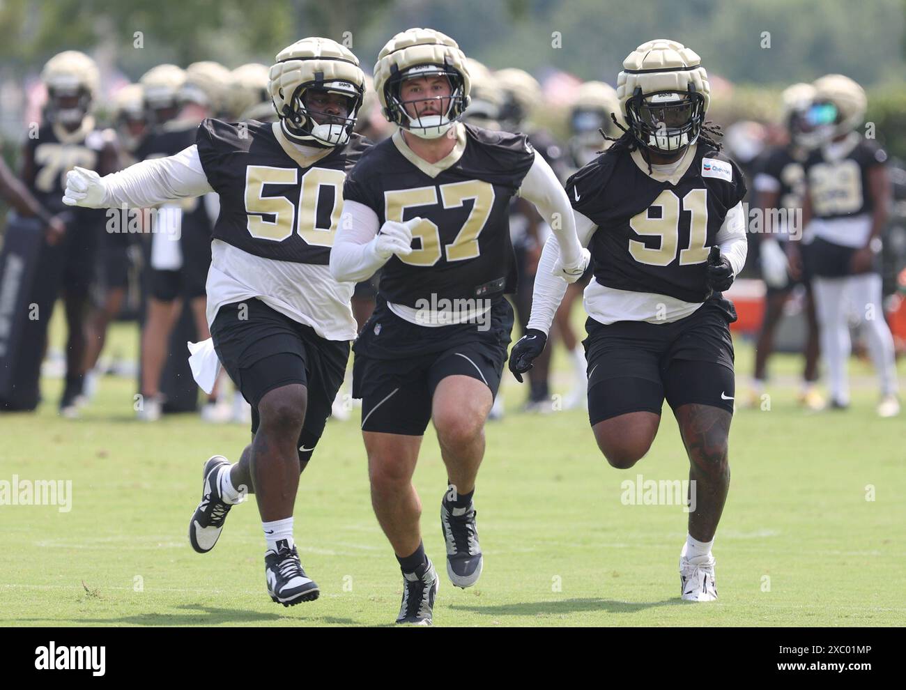 Metairie, United States. 13th June, 2024. New Orleans Saints defensive ...