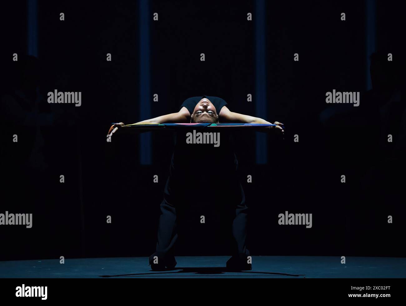 Spanish flamenco dancer Sara Baras, dances on the stage during her new ...