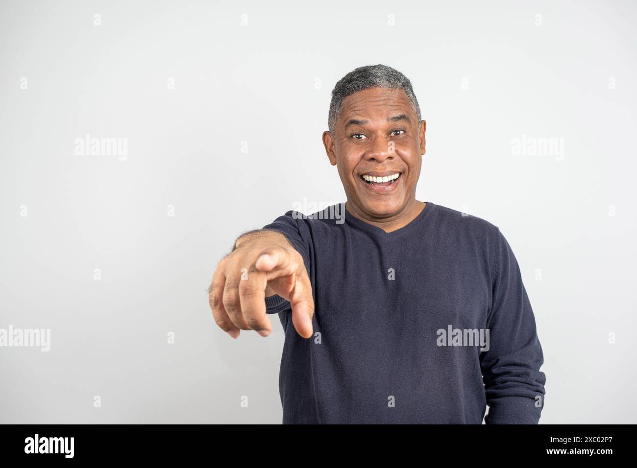 51 year old Brazilian man, black and smiling, facing the camera 13 ...