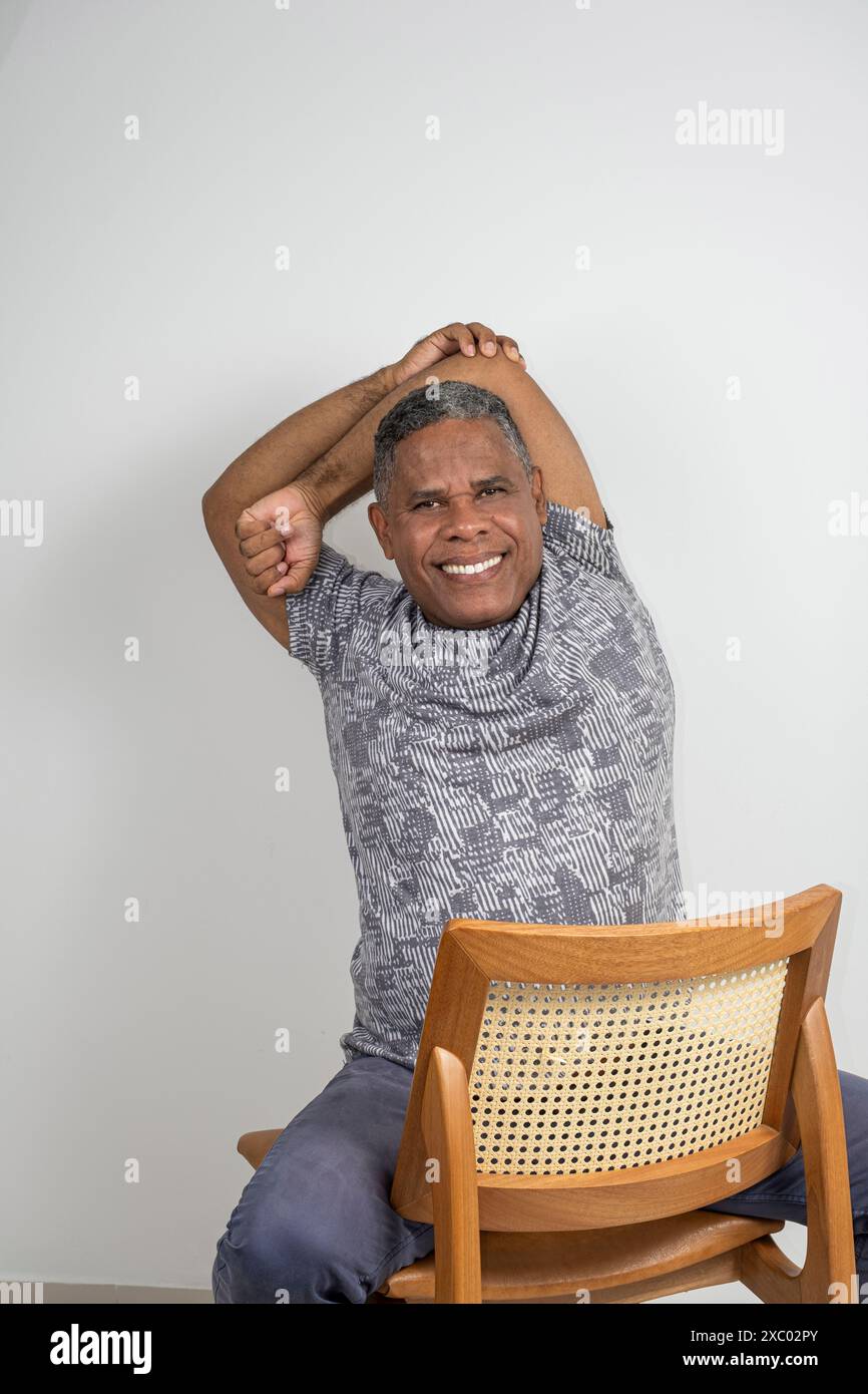 51 year old Brazilian man, black and smiling, facing the camera 8 Stock ...