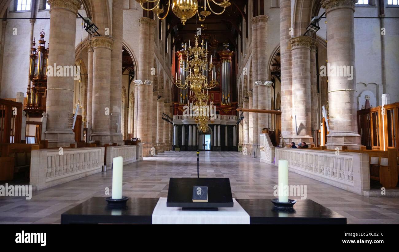 Catholic Church in Rotterdam. Empty Hall Stock Photo - Alamy