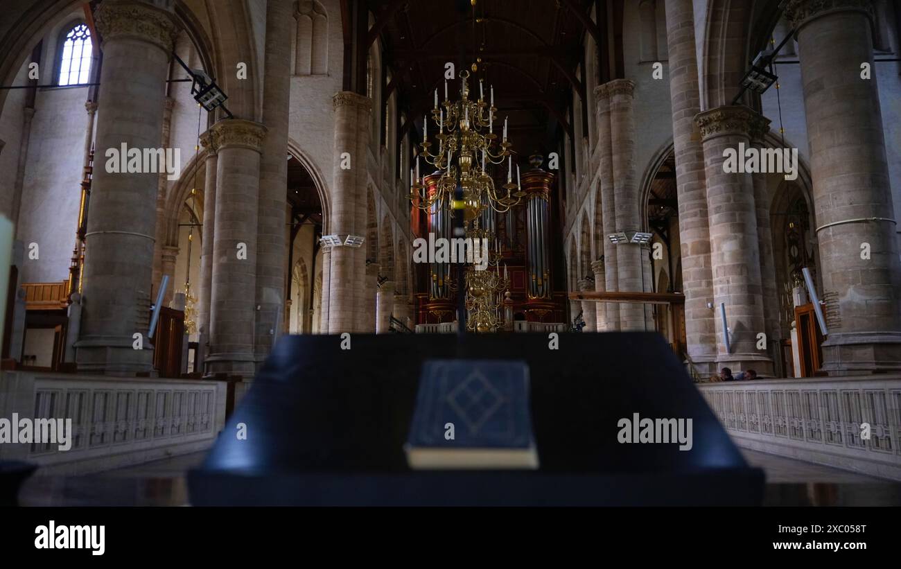 Catholic Church in Rotterdam. Empty Hall Stock Photo - Alamy